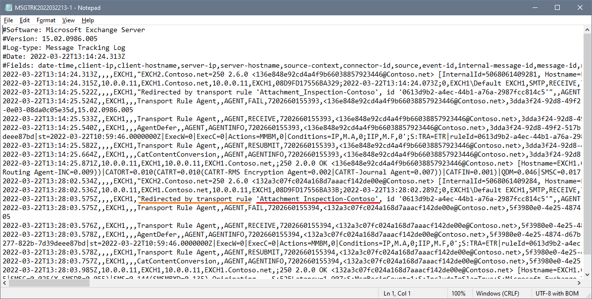 Auditing Transport Rules - Microsoft Q&A