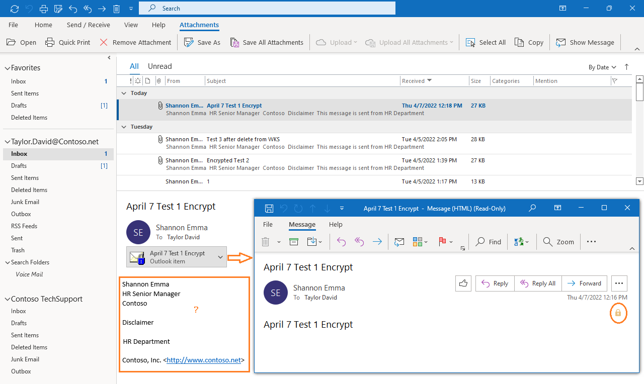 Encrypted Messages 2 - Microsoft Q&A