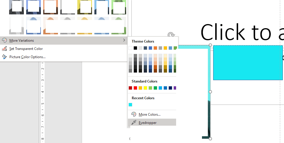 Recoloring Images in PPT - Microsoft Q&A