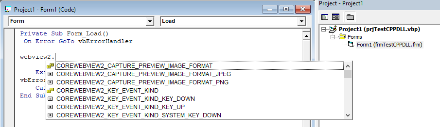 Looking Sample Code For Microsoft Edge Using Webview2 With Win32 Compatible Dll In Vb6 0043