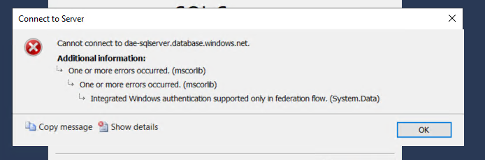 Connect Using Azure Active Directory Authentication Microsoft Qanda