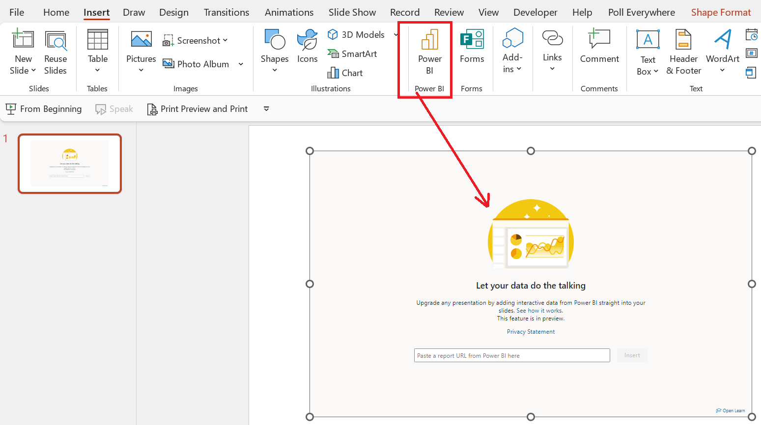 Power BI addins in PowerPoint Does Not Shown in Ribbon - Microsoft Q&A