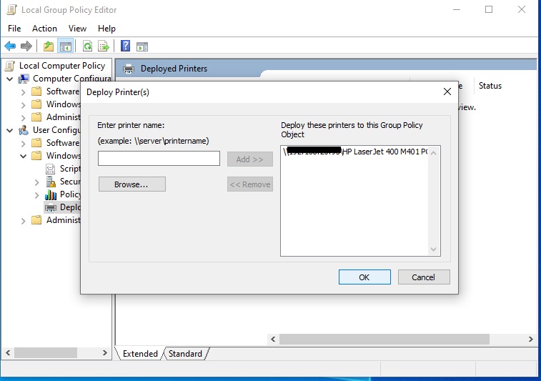 Print servers error 0x00000bcb - Microsoft Q&A