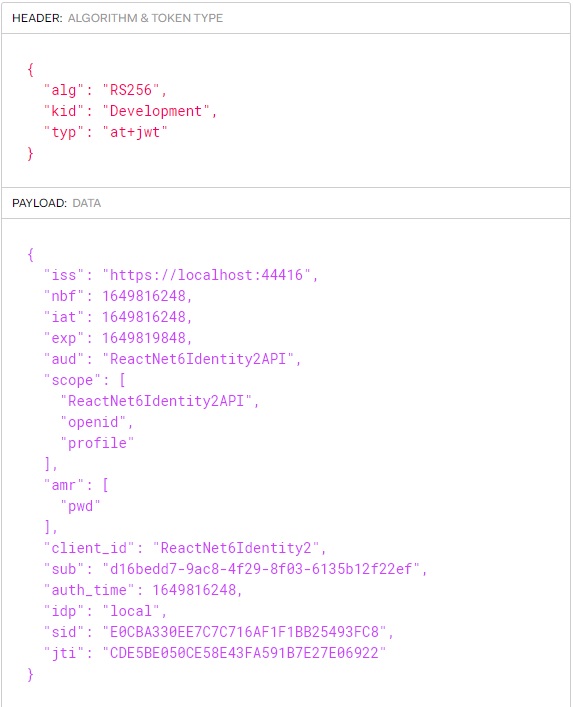 Invalid Token Issue On Net 60 Reactjs Project Created By Visual 5256