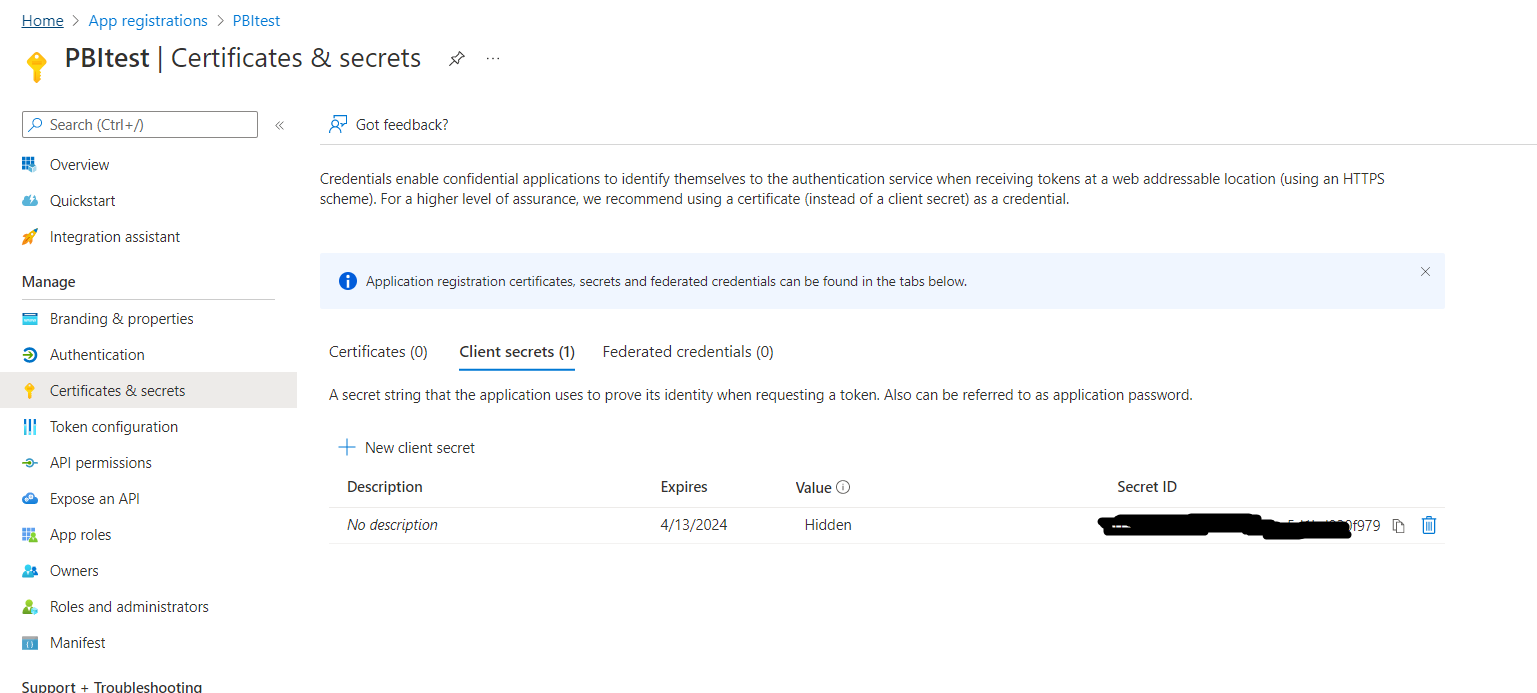Access Token for PBI - Microsoft Q&A