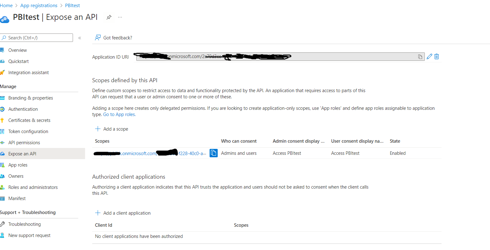 Access Token for PBI - Microsoft Q&A