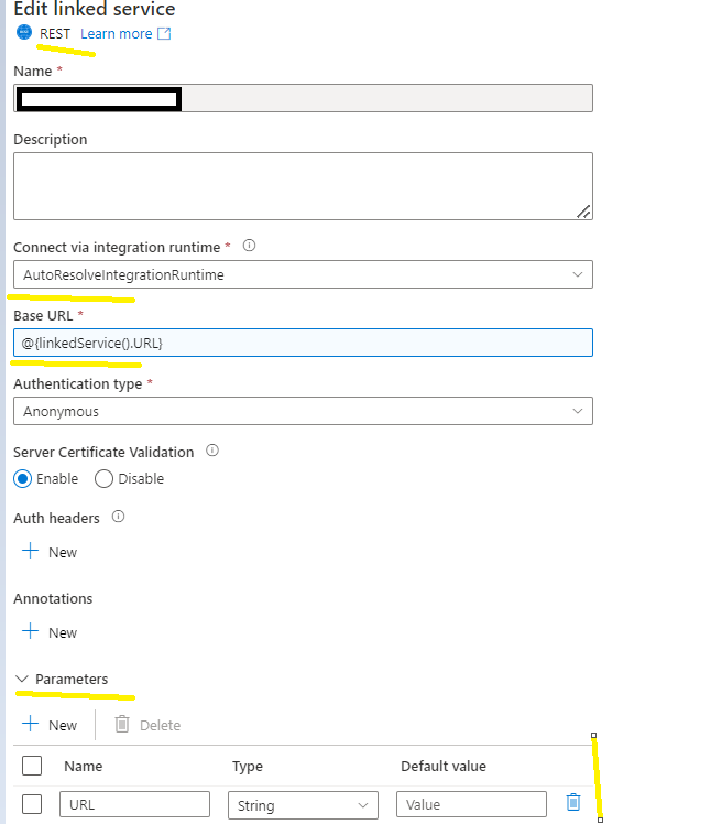 ADF Dataflow and LinkedService Error - Microsoft Q&A