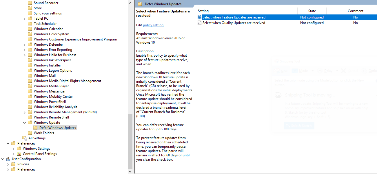 [Solved]GPO - How to prevent client workstation from upgrading Windows ...