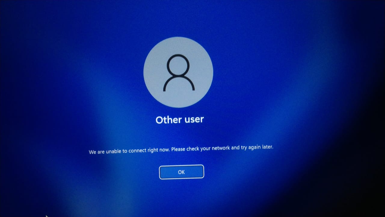 We are unable to connect right now. Please check your network and try ... We are unable to connect right now. Please check your network and try ...