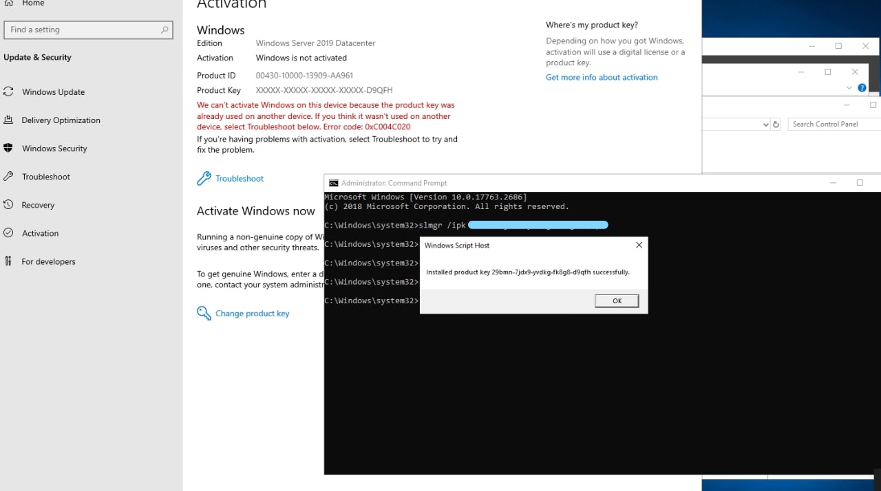 Cannot activate license of Windows Server/VM in Cloud environment ...
