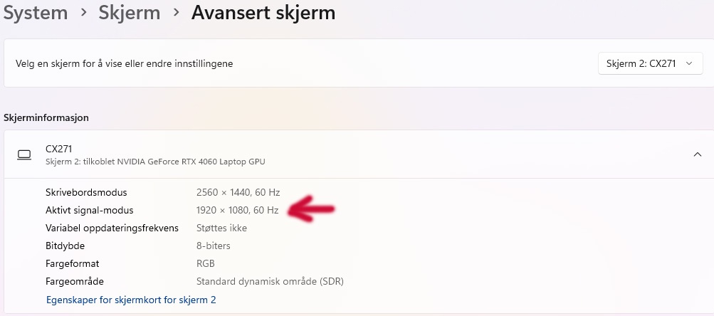 Desktop resolution does not match activ signal resolution - Microsoft Q&A