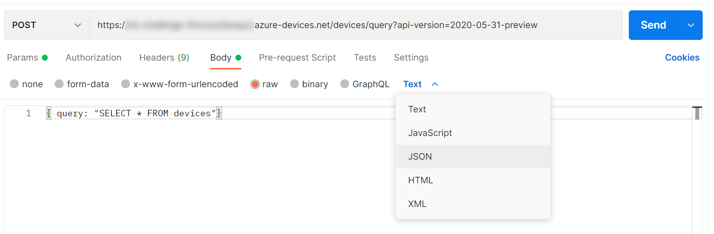 Request Example for Azure IoT Hub REST API query - Microsoft Q&A Request Example for Azure IoT Hub REST API query - Microsoft Q&A