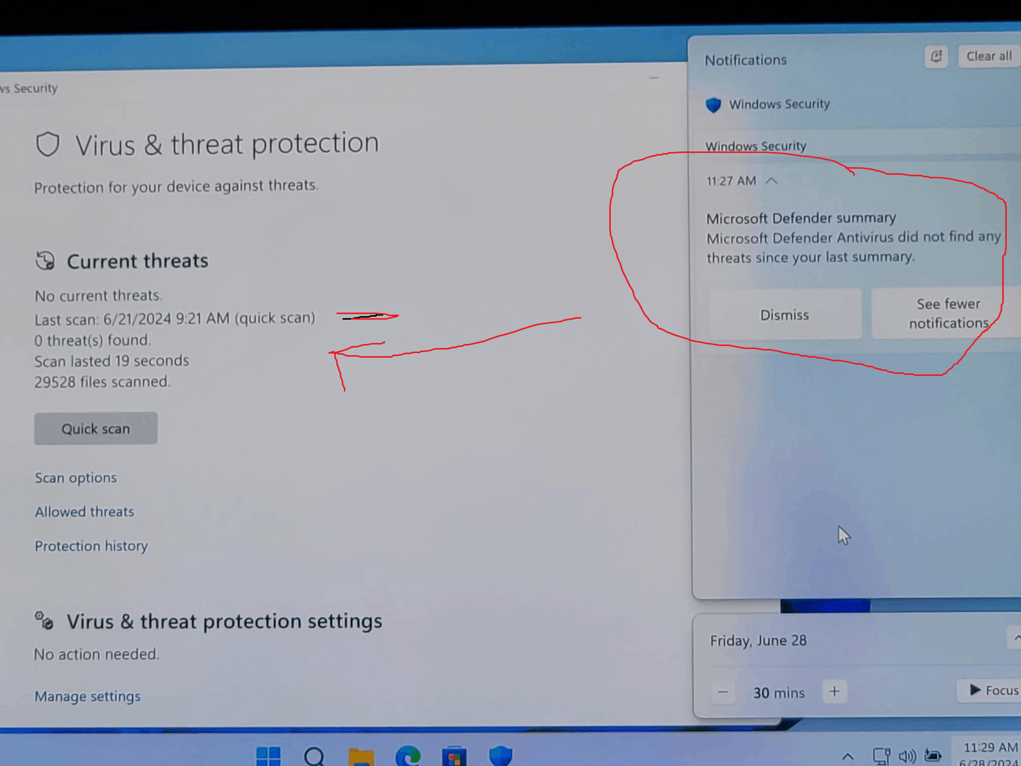 Windows Defender notifications - Microsoft Q&A