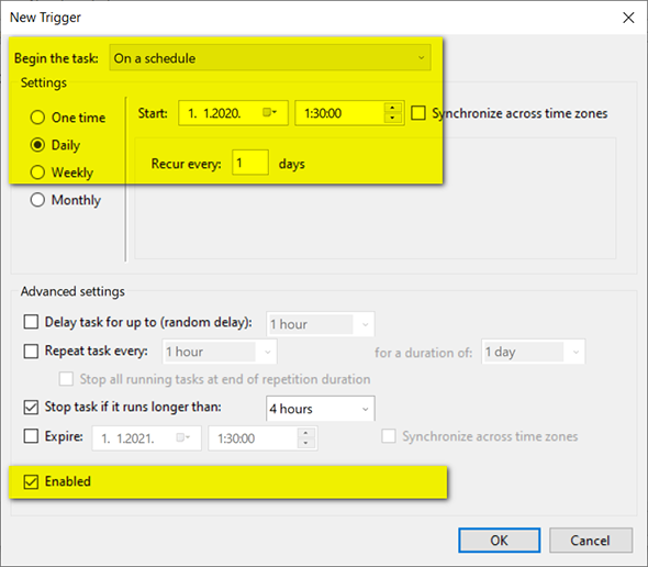 Task Scheduler Task Idle Conditions Microsoft Qanda