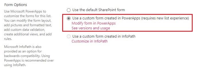 PowerApp form doesn't work on SharePoint Online list - Microsoft Q&A