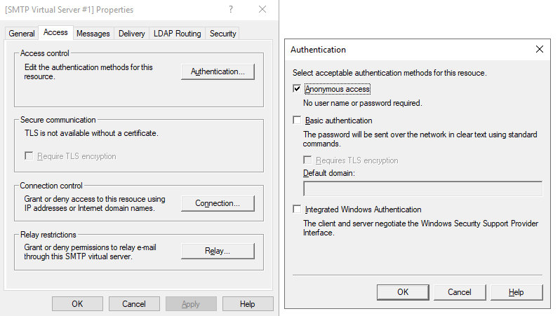How To Set Smtp Relay On Iis Useing 365 Mail Microsoft Qanda