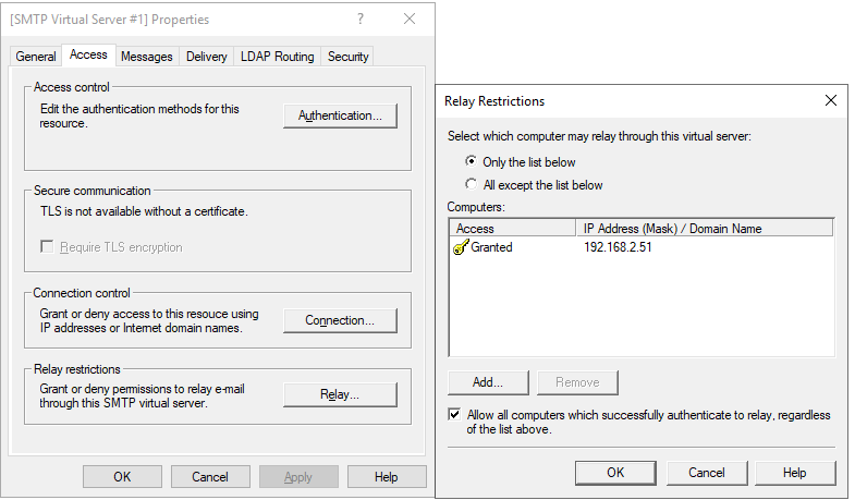 How To Set Smtp Relay On Iis Useing 365 Mail Microsoft Qanda