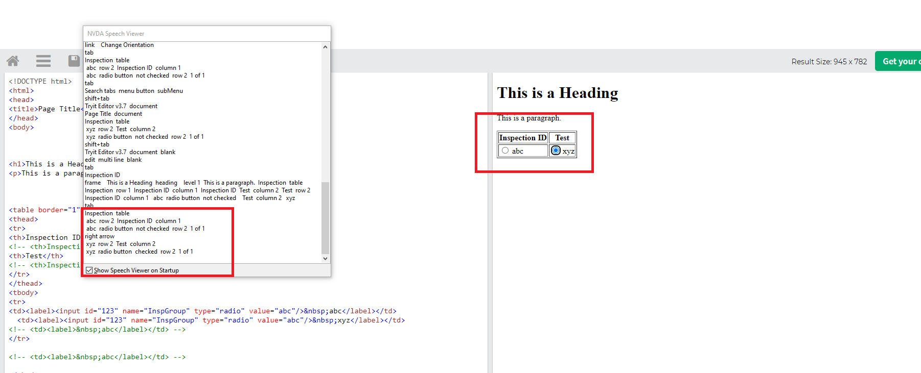 Accessibility issue: Narrator is not reading label for radio button in ...
