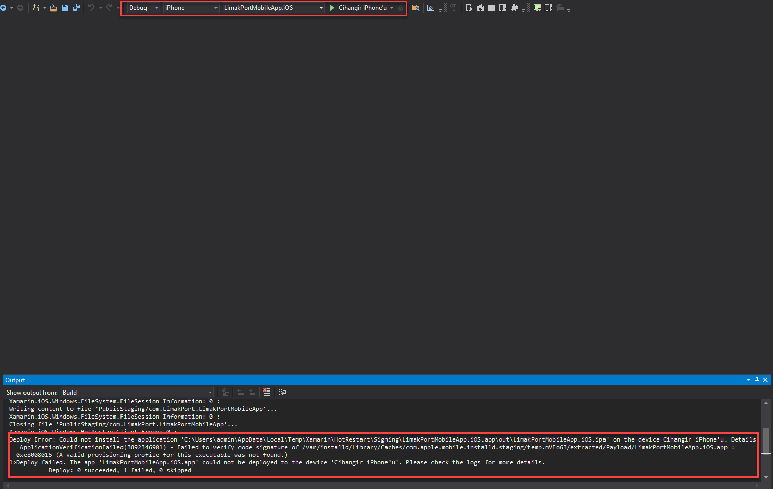 Xamarin Ios Debugging Error Microsoft Qanda