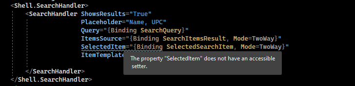 Shellsearchhandler Missing Selecteditem Property Microsoft Qanda 9738