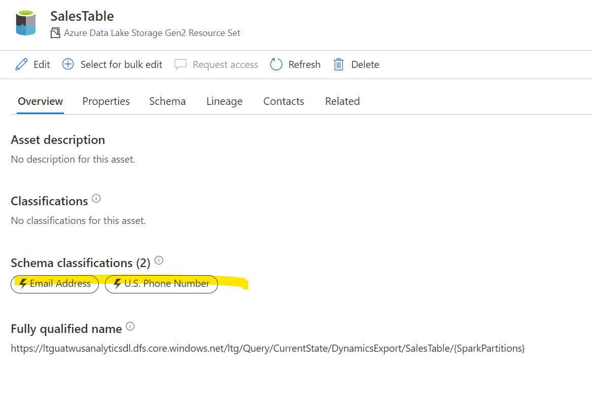 Is there a way to extract purview schema classifications using existing packages? - Microsoft Q&A