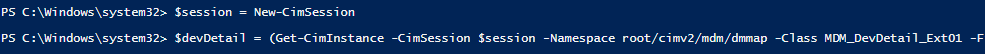 Unable to retreive device hardware hash >> windows autopilot csv ... Unable to retreive device hardware hash >> windows autopilot csv ...