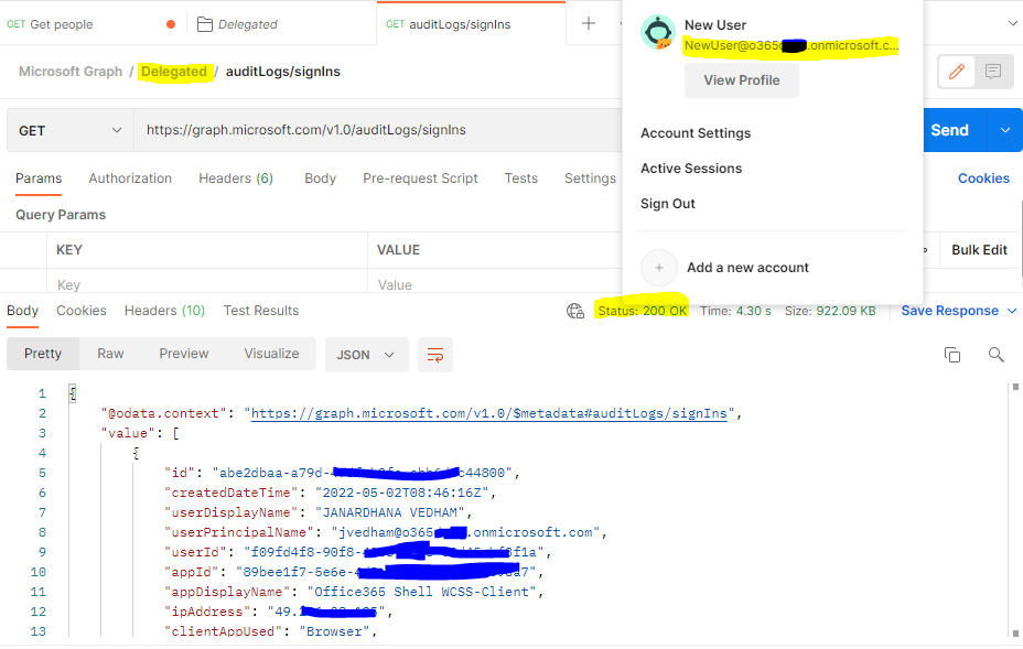 Microsoft Graph api auditLog/signIn throwing 403 Forbidden error ... Microsoft Graph api auditLog/signIn throwing 403 Forbidden error ...