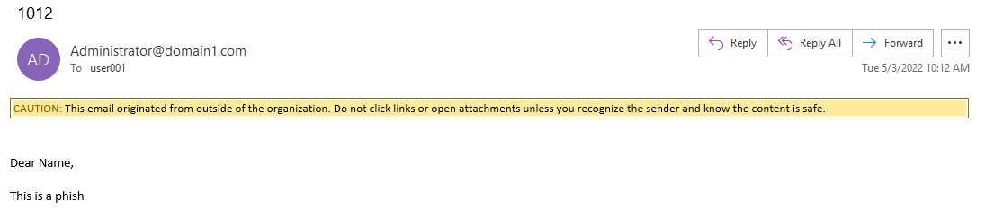External Sender Caution Banner Bypass Microsoft Qanda