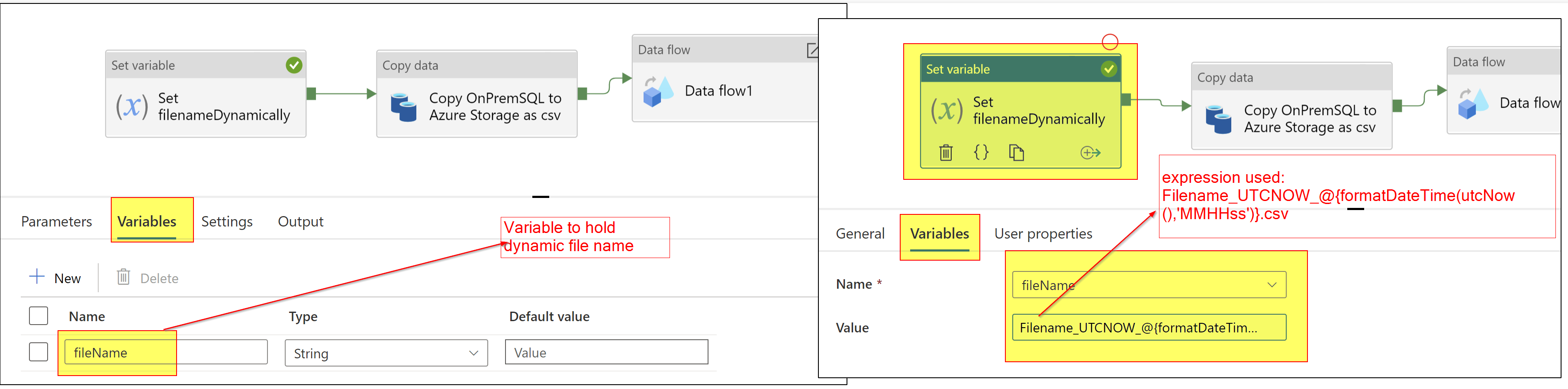 Datacopy Destimnation dynamic file as an inputfile for data flow task ...