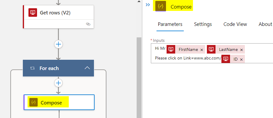 How to create a Variable with a URL for Logic App? - Microsoft Q&A