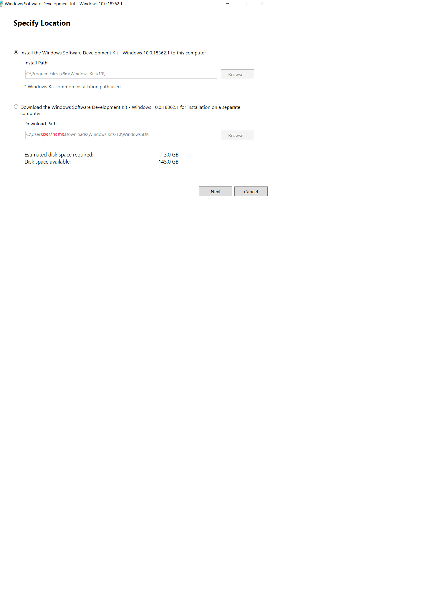 Installing Windows 10 Sdk Offline Doesnt Work Microsoft Qanda