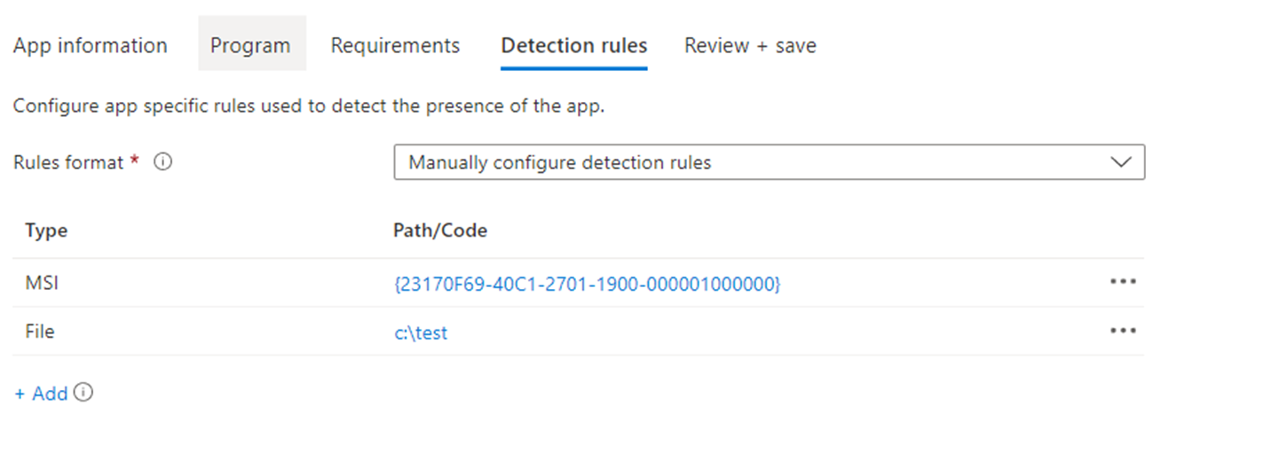 Intune Detection methods Groups - Microsoft Q&A