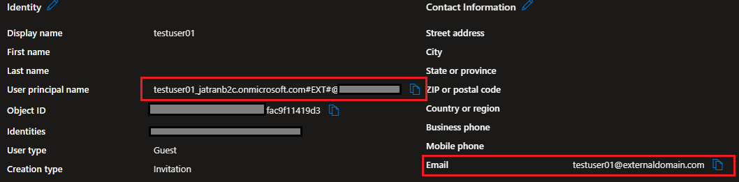 How to change the user.mail property in Azure AD when converting an internal user to an external ...