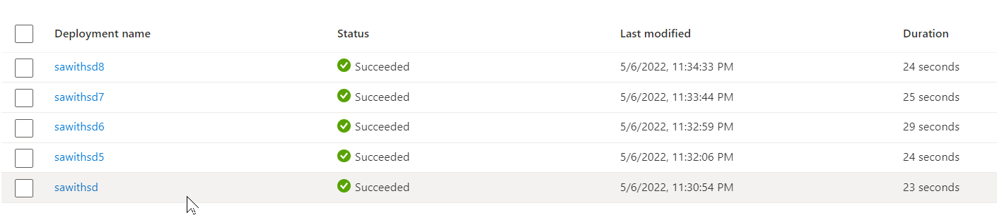 Arm Template Error The Condition Specified Using Conditional Headers Is Not Met