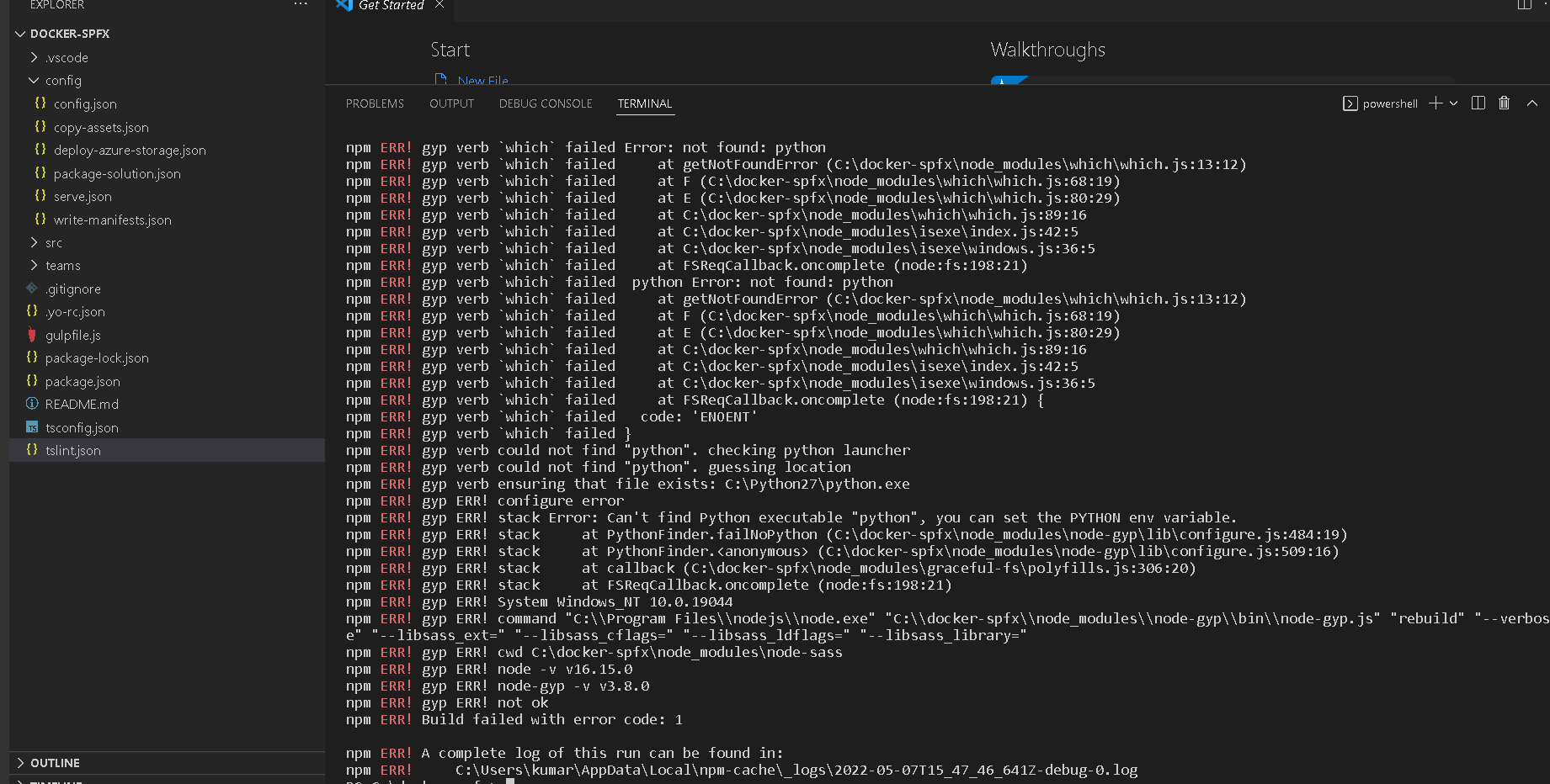 Npm Install is failing for SPFx webpart - Microsoft Q&A Npm Install is failing for SPFx webpart - Microsoft Q&A