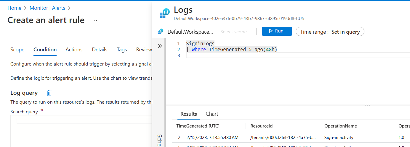 Set-up alers for sign-in logs - Microsoft Q&A