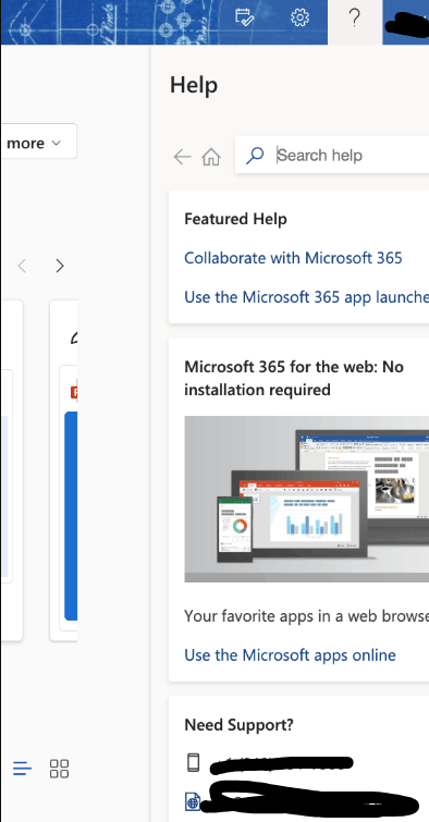 How do you edit the ? Help section of office.com - Microsoft Q&A