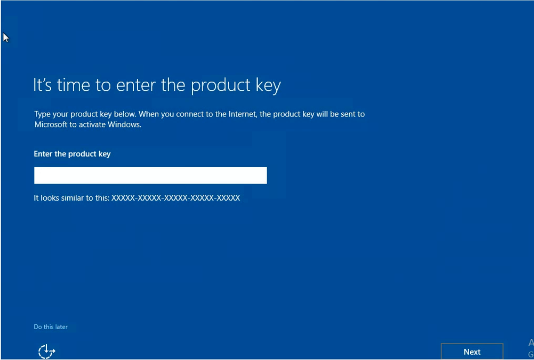 Is there have way to skip the product key input page at first time login? - Microsoft Q&A