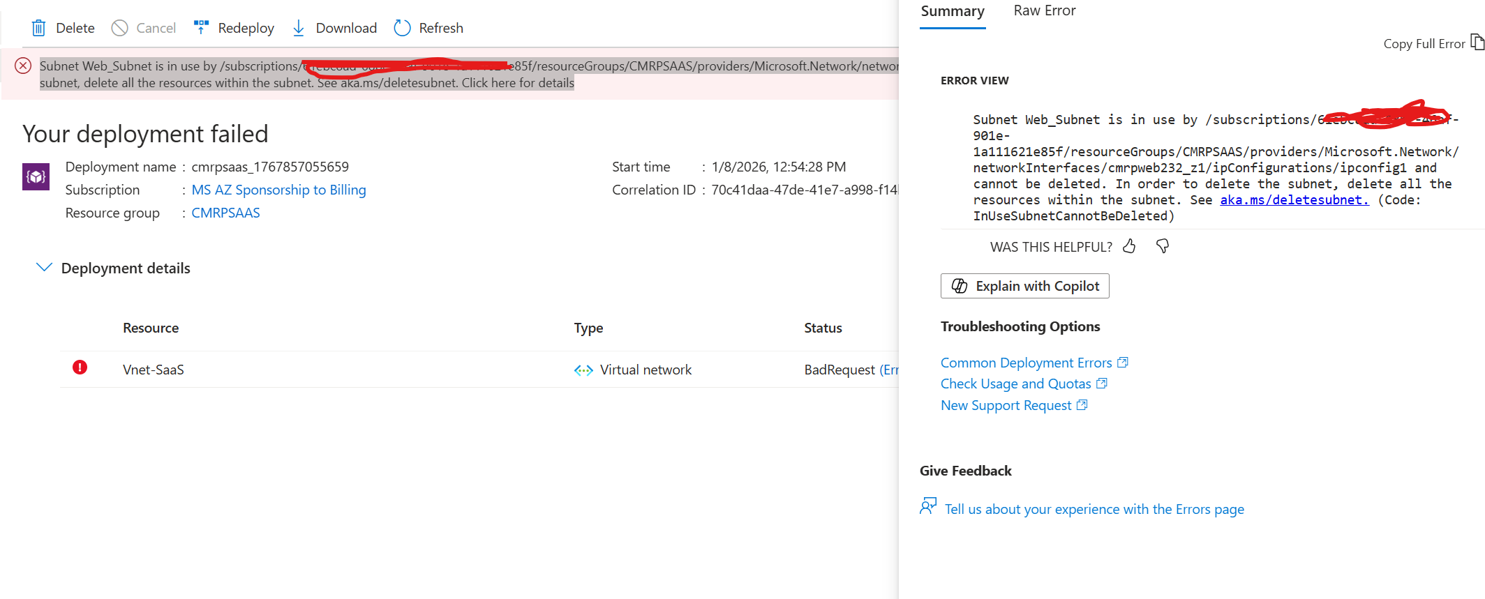 File Share not able to create - Microsoft Q&A