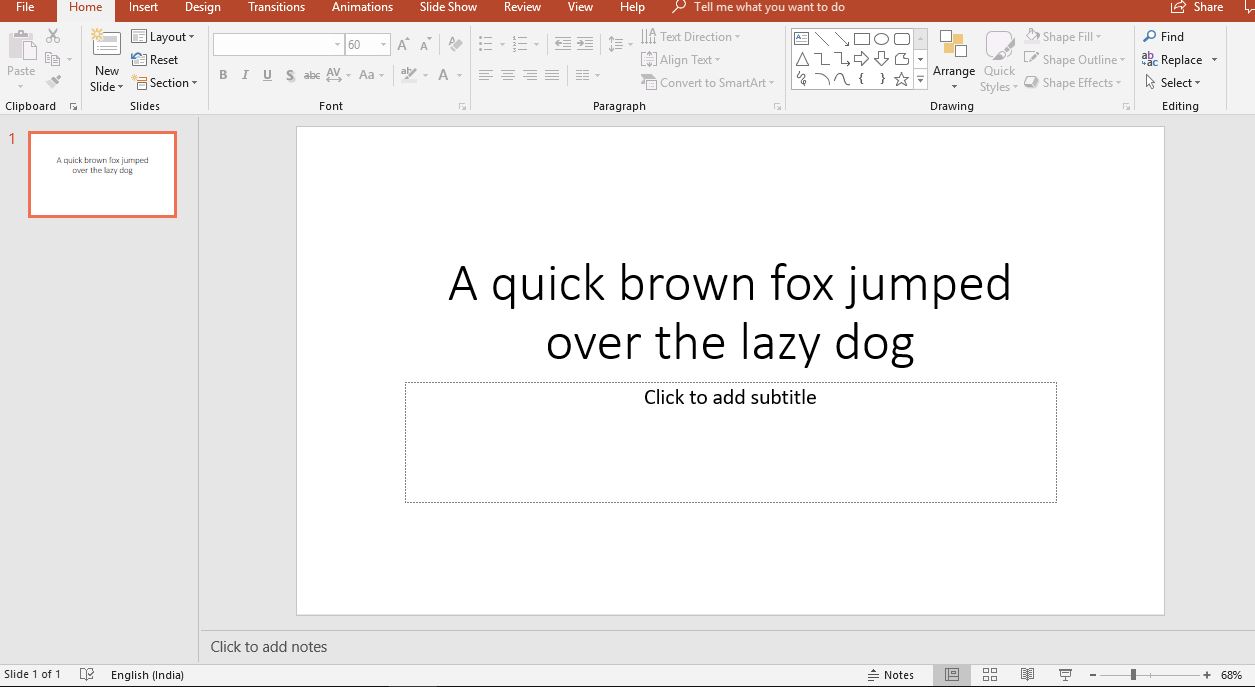 Powerpoint content appears jumbled after selecting "Slide show ...