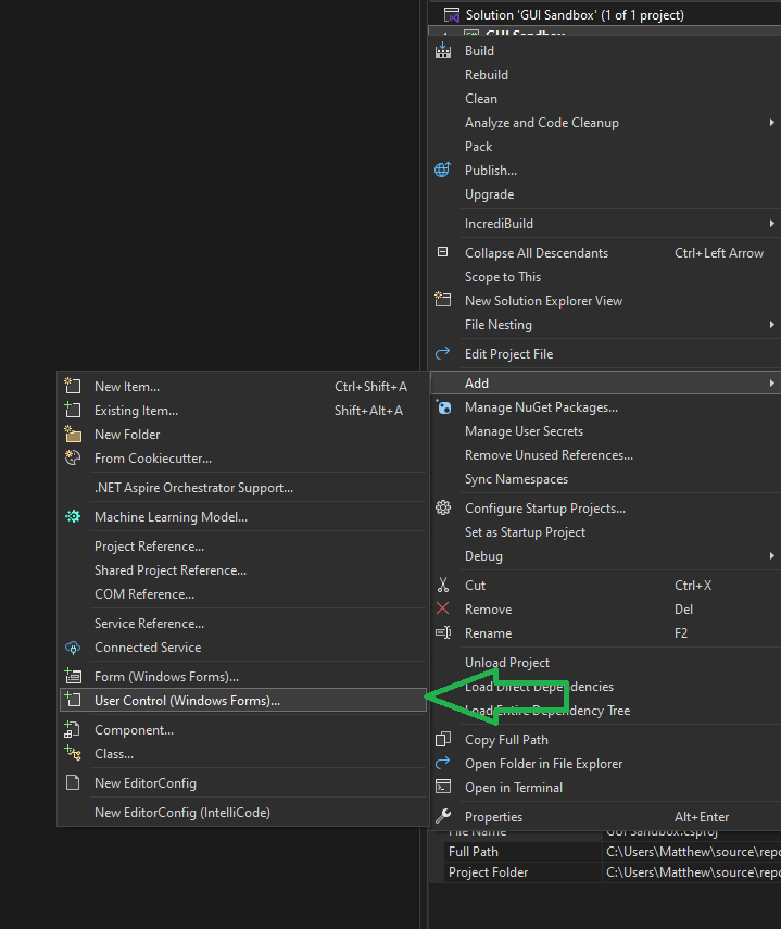 Creating a reusable form using C# custom "User Control" - Microsoft Q&A