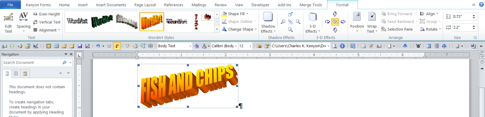 Drawing tool for word art - Microsoft Q&A