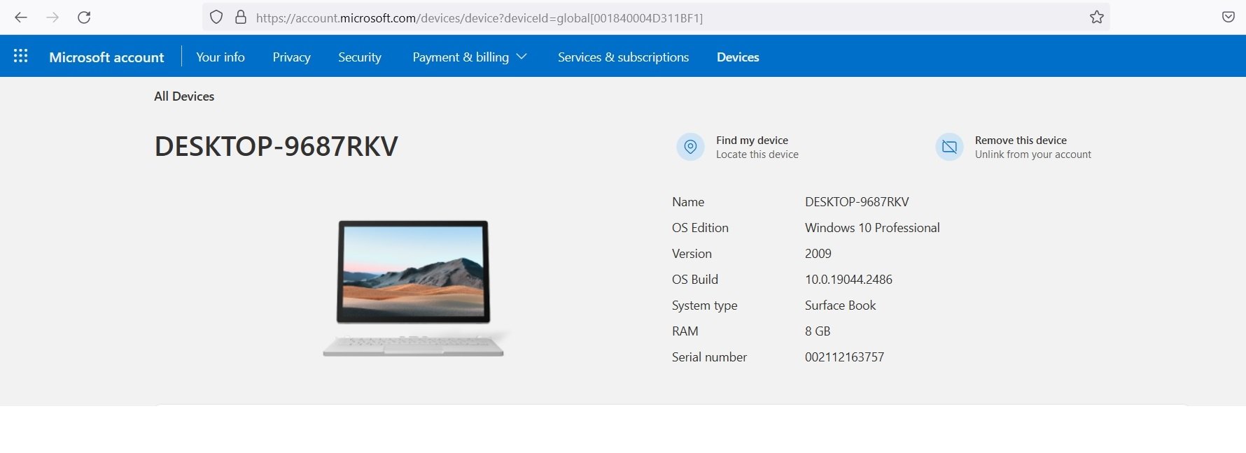 Surface book is asking for Bitlocker recovery key - Microsoft Q&A