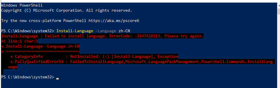 How to fix error 0x80070005 while installing language pack - Microsoft Q&A