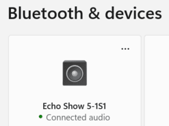 Unable to Set Echo Dot Gen 5 as Output Audio Device - Microsoft Q&A