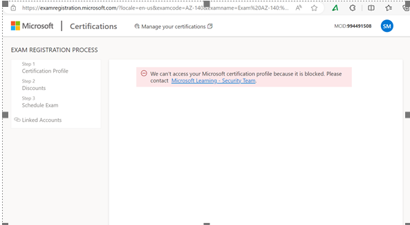 My ID showing blocked - Microsoft Q&A