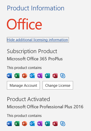 Windows update converted Office 2016 (lifetime license) to Office 365 ...