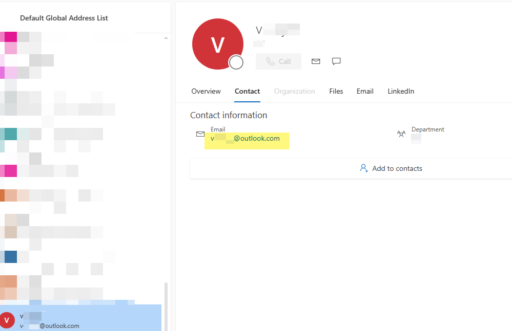How can we display guest users in GAL with their email address instead ...