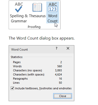 How can I automatically enter total e-mail word count into text fo e ...