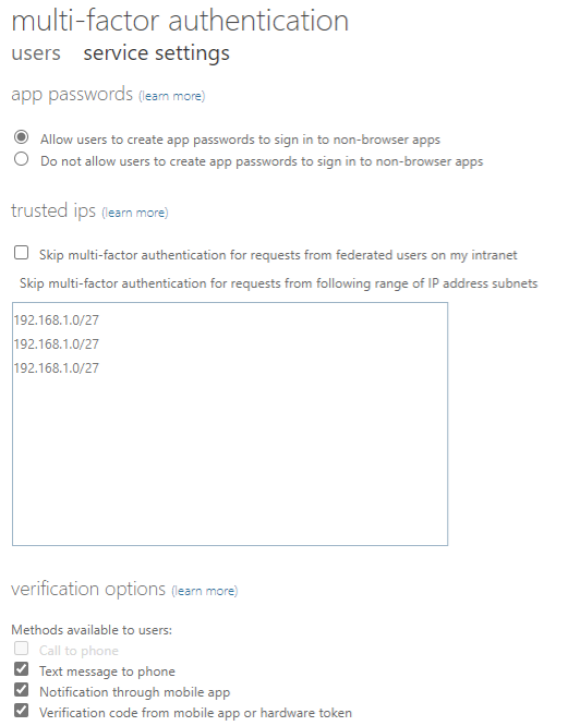 Mix Per-User MFA and CA MFA results in only Phone being available for ...